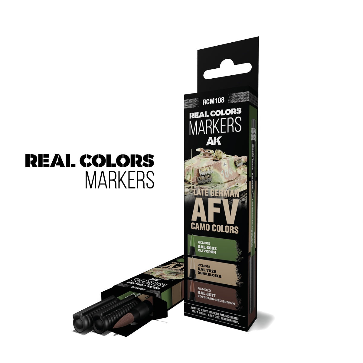AK Interactive German AFV Real Colour Marker Set – Northland Hobby